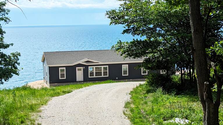 Lake Michigan Sunset Beach Home with 32 Acres to Explore - Luxury Home ...