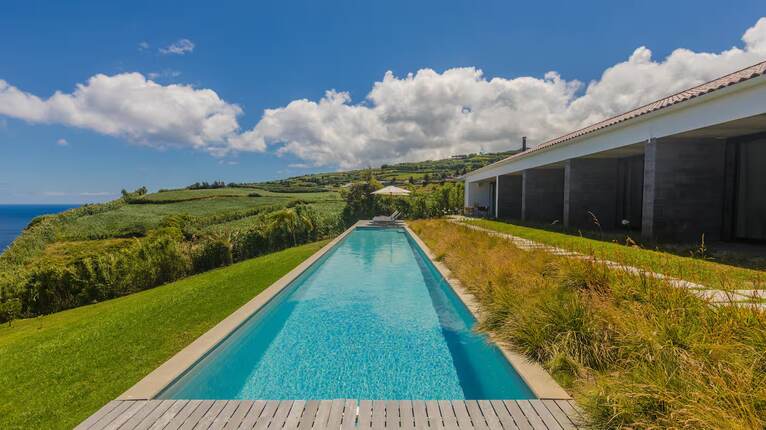 Oceanview Azorean Retreat with Heated Pool & Sauna - Luxury Home ...